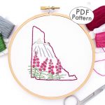 Quebec Hand Embroidery Pattern - Wandering Threads Embroidery