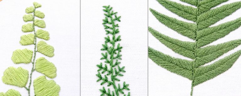 FREE Embroidery Pattern: Botanical Ferns - Wandering Threads Embroidery
