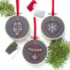 Christmas Ornament Collection Hand Embroidery Pattern - Wandering ...