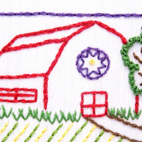 Pennsylvania Hand Embroidery Pattern - Wandering Threads Embroidery