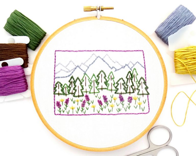 Chevron Stitch Embroidery Tutorial - Wandering Threads Embroidery