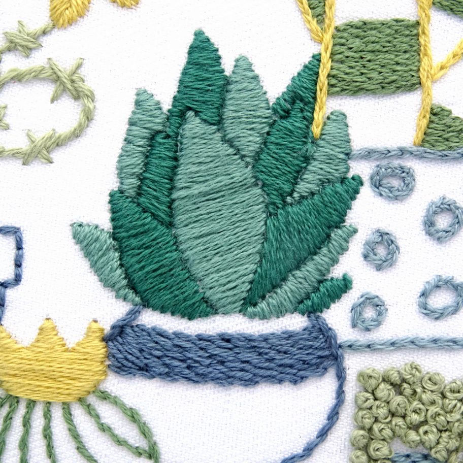 Desert Garden Hand Embroidery Pattern - Wandering Threads Embroidery