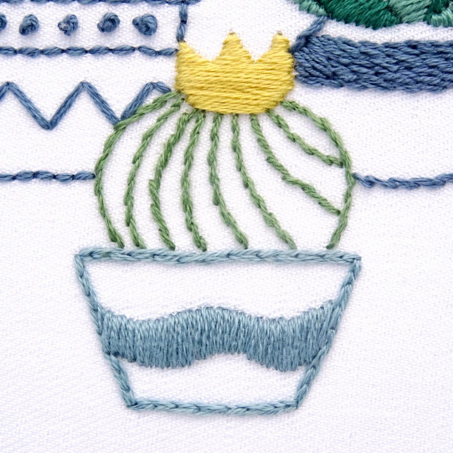 Desert Garden Hand Embroidery Pattern - Wandering Threads Embroidery