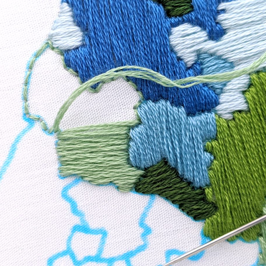 Travel Map Hand Embroidery Pattern with Custom Text - Wandering Threads ...