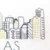 Dallas Skyline Hand Embroidery Pattern - Wandering Threads Embroidery
