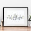 Cleveland City Skyline Hand Embroidery Pattern - Wandering Threads ...
