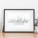 Cleveland City Skyline Hand Embroidery Pattern - Wandering Threads ...