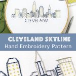 Cleveland City Skyline Hand Embroidery Pattern - Wandering Threads ...