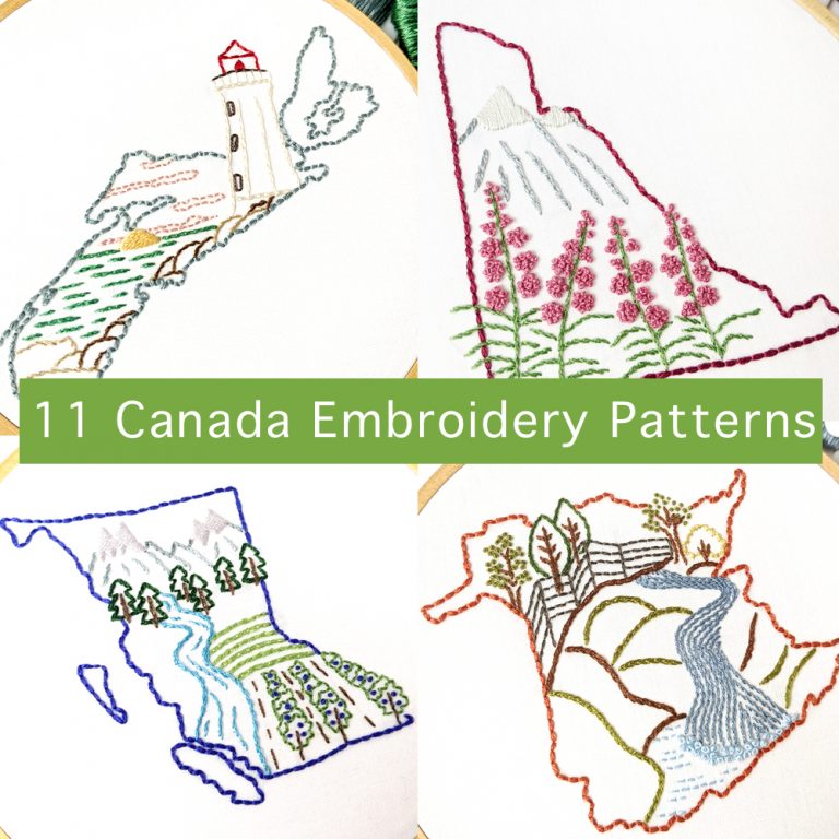 Canada Province Patterns Archives - Wandering Threads Embroidery