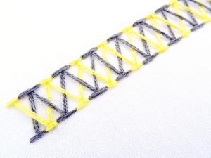 Chevron Stitch Embroidery Tutorial - Wandering Threads Embroidery
