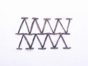 Chevron Stitch Embroidery Tutorial - Wandering Threads Embroidery