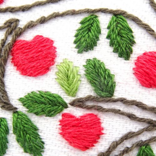 Apple Tree Hand Embroidery Pattern - Wandering Threads Embroidery