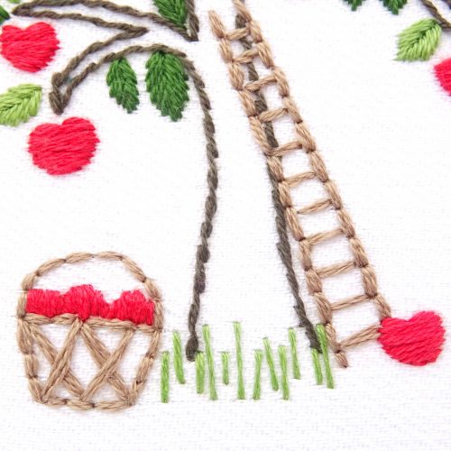 Apple Tree Hand Embroidery Pattern - Wandering Threads Embroidery