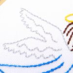 Christmas Angel Hand Embroidery Pattern - Wandering Threads Embroidery