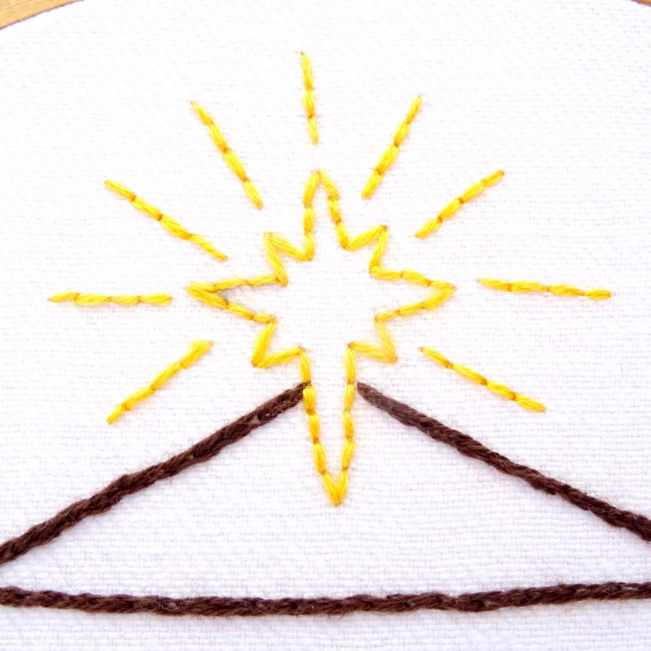 Christmas Nativity Hand Embroidery Pattern - Wandering Threads Embroidery