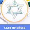 Star of David Hand Embroidery Pattern - Wandering Threads Embroidery