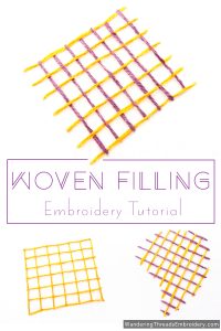 Woven Filling Stitch Embroidery Tutorial - Wandering Threads Embroidery