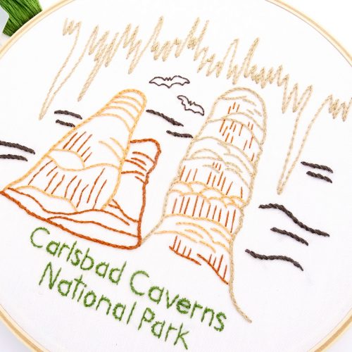 Carlsbad Caverns National Park Hand Embroidery Pattern - Wandering ...