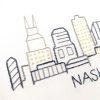Nashville City Skyline Hand Embroidery Pattern - Wandering Threads ...