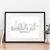 Nashville City Skyline Hand Embroidery Pattern - Wandering Threads ...