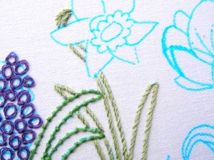 Free Spring Flowers Embroidery Pattern - Wandering Threads Embroidery