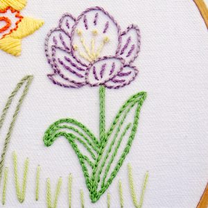 Free Spring Flowers Embroidery Pattern - Wandering Threads Embroidery