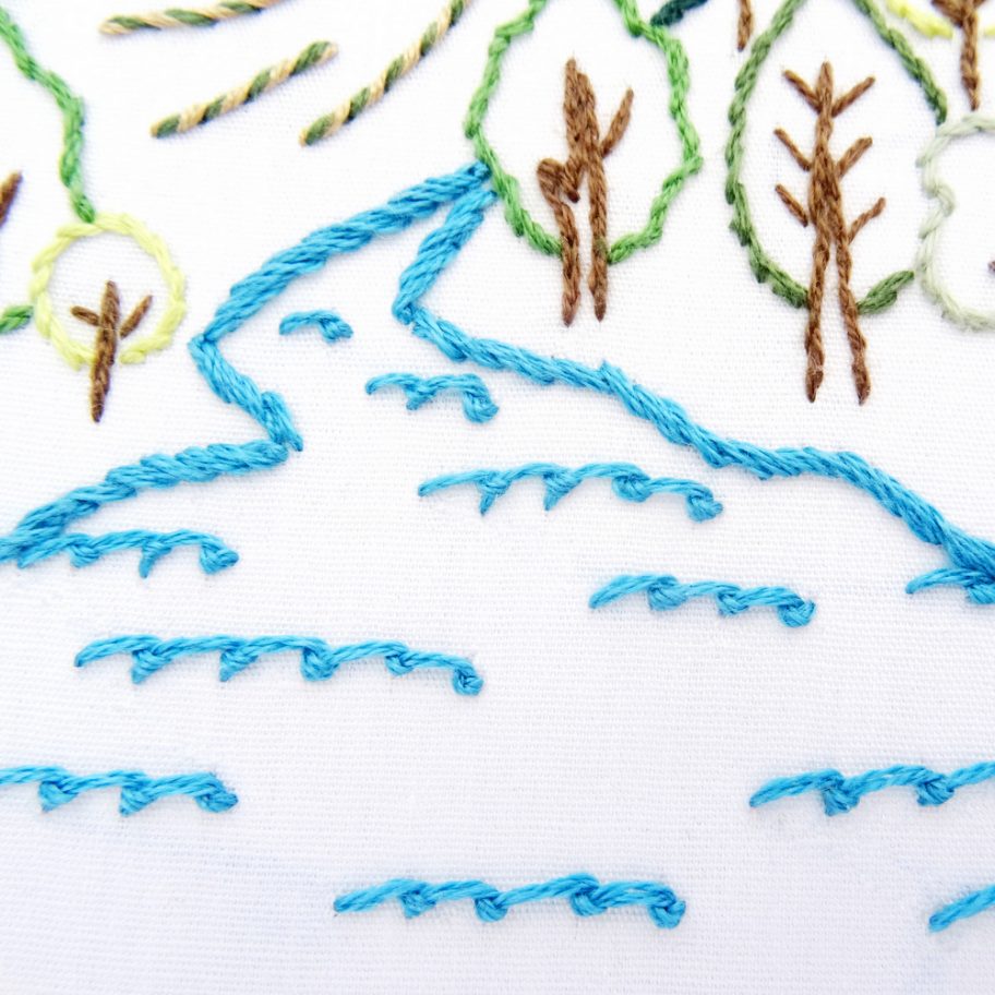 New River Gorge National Park Hand Embroidery Pattern - Wandering ...