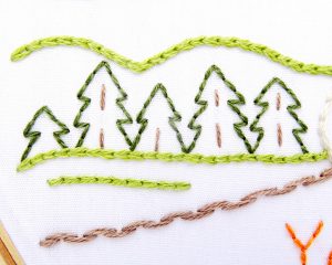 Cable Stitch Embroidery Tutorial - Wandering Threads Embroidery