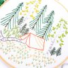 Summer Forest Hand Embroidery Pattern - Wandering Threads Embroidery