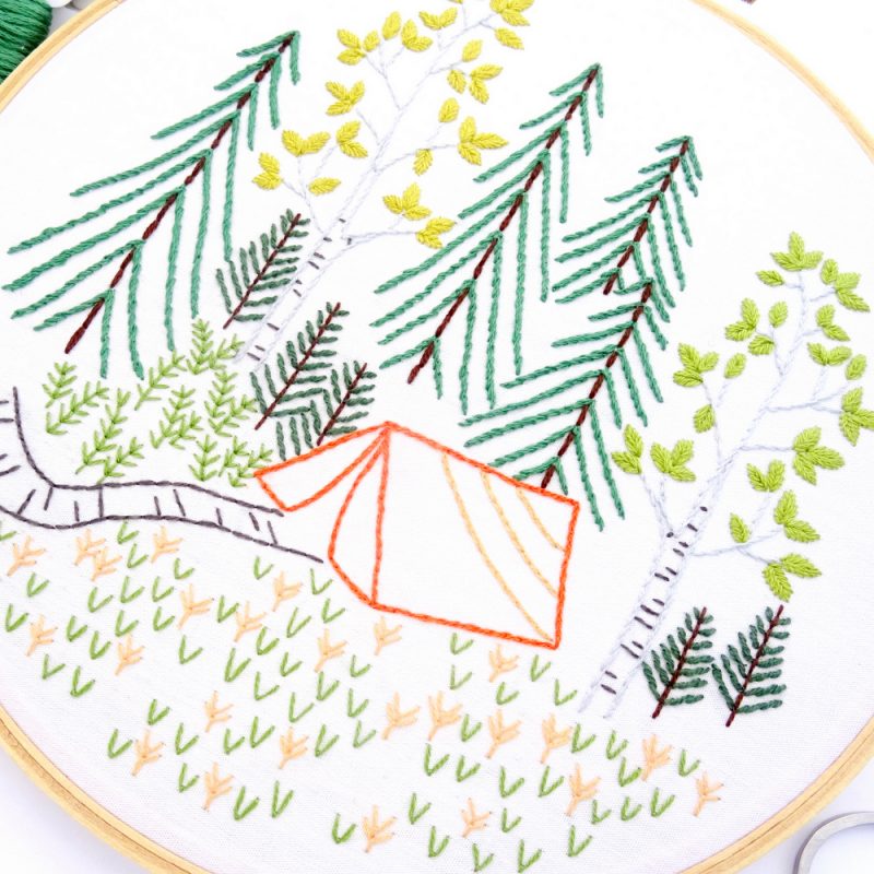 Summer Forest Hand Embroidery Pattern - Wandering Threads Embroidery