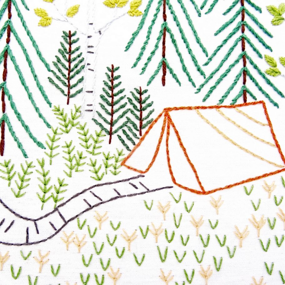 Summer Forest Hand Embroidery Pattern - Wandering Threads Embroidery