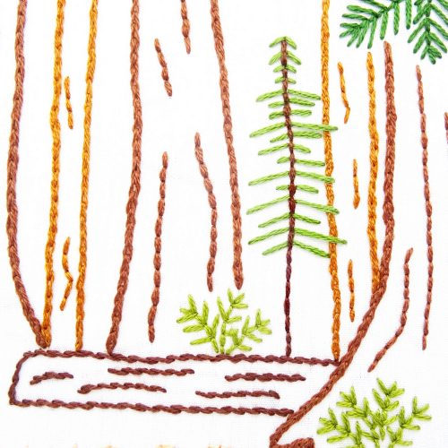 Redwood National Park Hand Embroidery Pattern - Wandering Threads ...