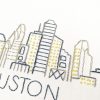 Houston City Skyline Hand Embroidery Pattern - Wandering Threads Embroidery