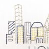 Houston City Skyline Hand Embroidery Pattern - Wandering Threads Embroidery
