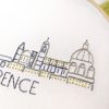 Florence City Skyline Hand Embroidery Pattern - Wandering Threads ...