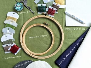 FREE Holiday Embroidery Pattern & Tutorial - Wandering Threads Embroidery