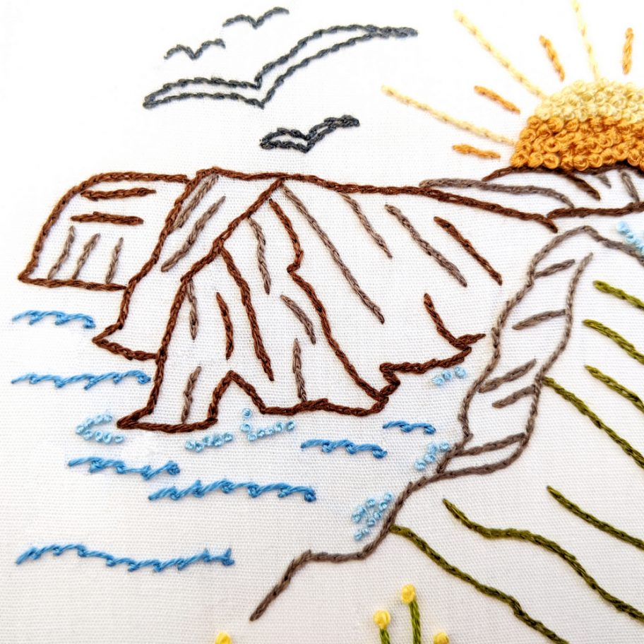 Channel Islands National Park Hand Embroidery Pattern - Wandering ...