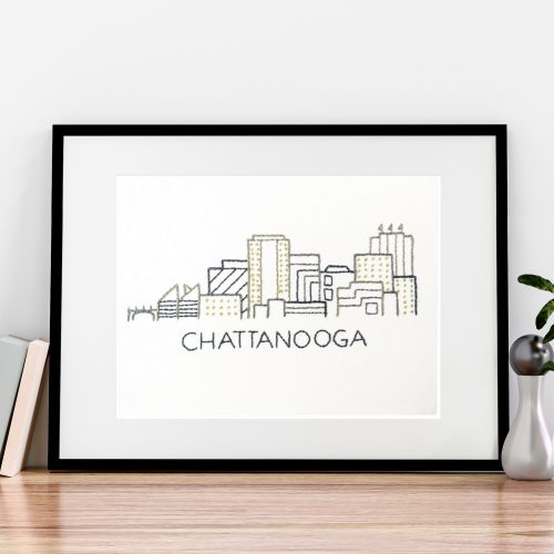 Chattanooga City Skyline Hand Embroidery Pattern - Wandering Threads ...