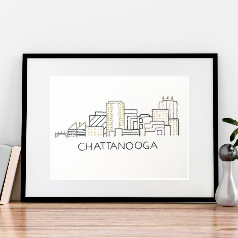 Chattanooga City Skyline Hand Embroidery Pattern - Wandering Threads ...