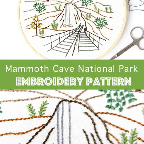 Mammoth Cave National Park Hand Embroidery Pattern - Wandering Threads ...